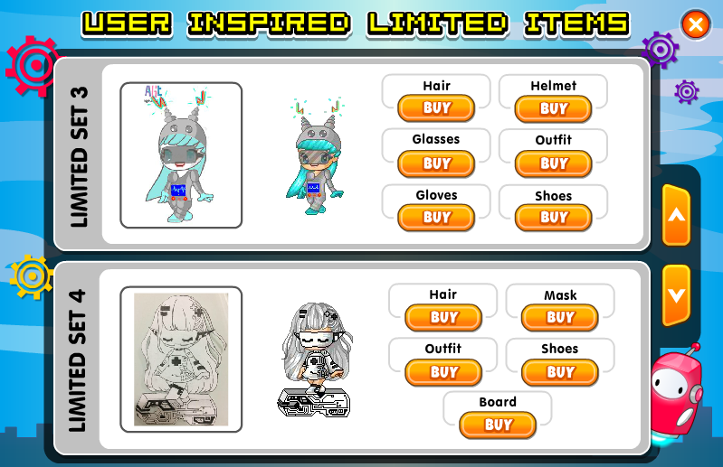 User Inspired Limited Items: Robots – Fantagian