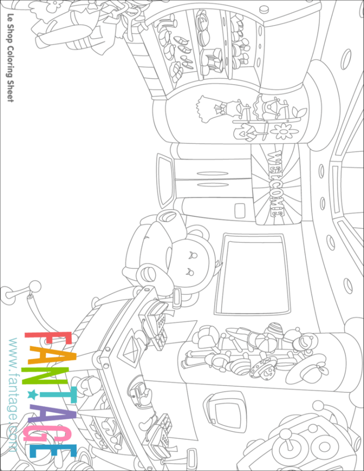 Official Fantage Coloring Pages – Fantagian